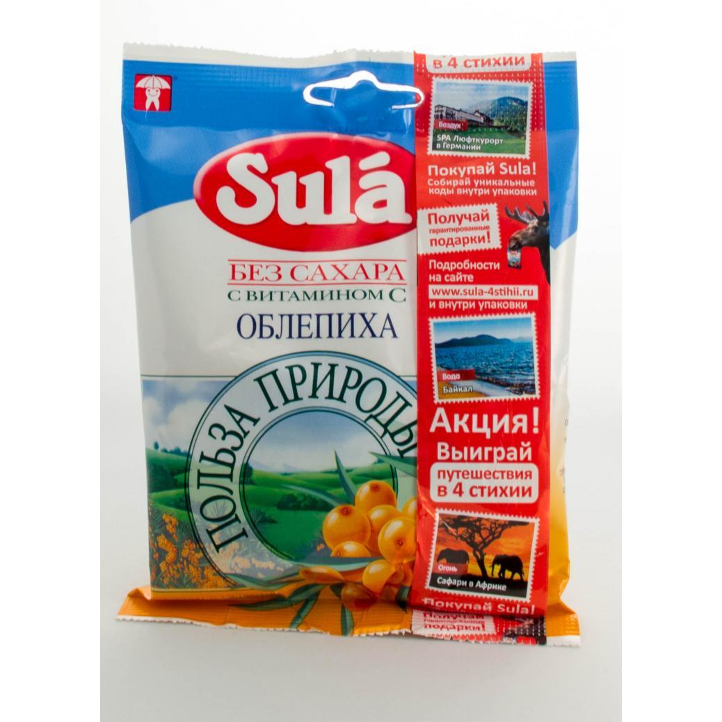 Леденцы "Sula+С" облепиха без сахара 60г N1x1 Чупа Чупс-Рус Россия ...